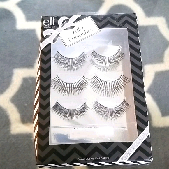 E.L.F | Makeup | Elf False Eyelashes With Glue Nib | Poshmark